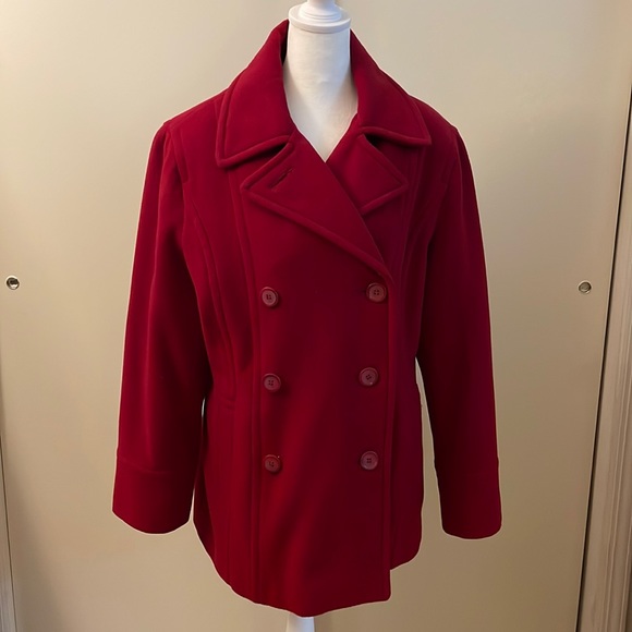Sonoma | Jackets & Coats | Red Peacoat | Poshmark